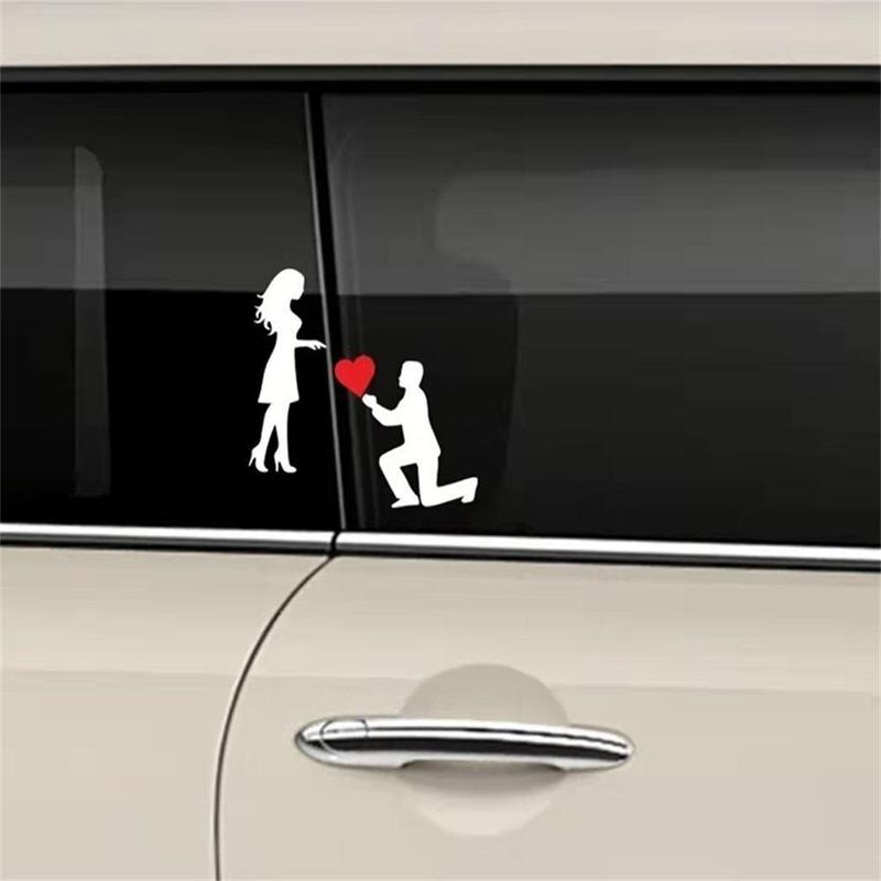 Personalized Creative Car Sticker, 1 Count Couple Succesful in the Dark ...
