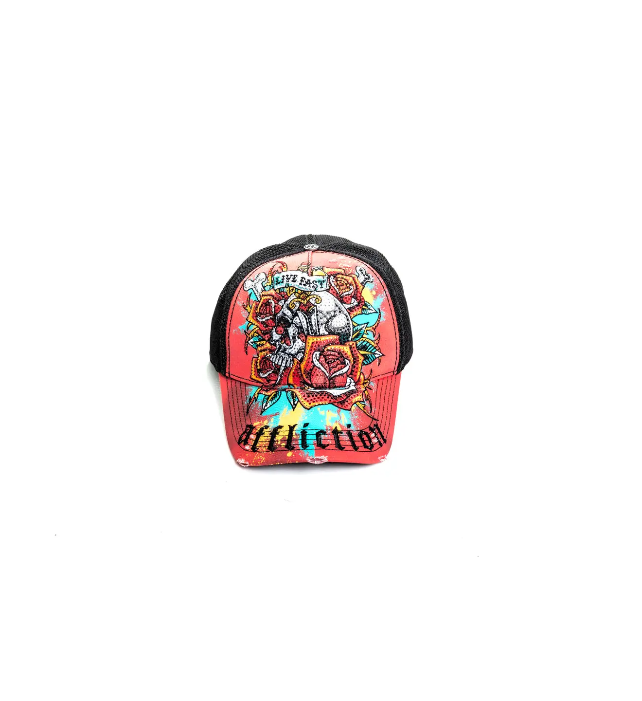Affliction Tragic Attack Men's Black Trucker Hat - TikTok Shop