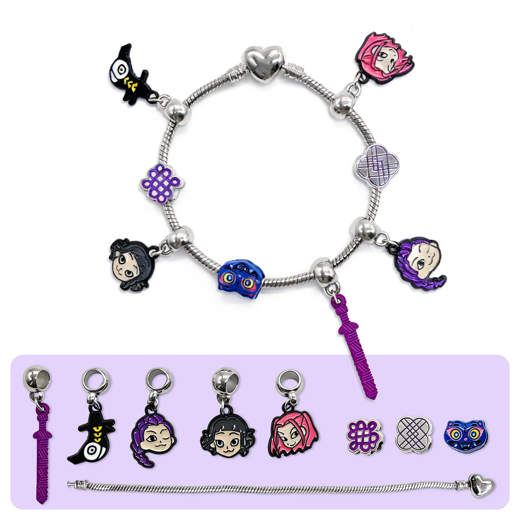 DIY KPop Demon Hunters-Inspired Charm Bracelet-Witch Hunters Guild ...