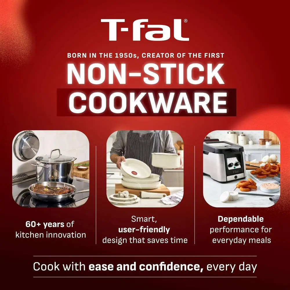 T-Fal Simply Cook 16qt Stainless Steel Stock Pot with Lid - TikTok Shop