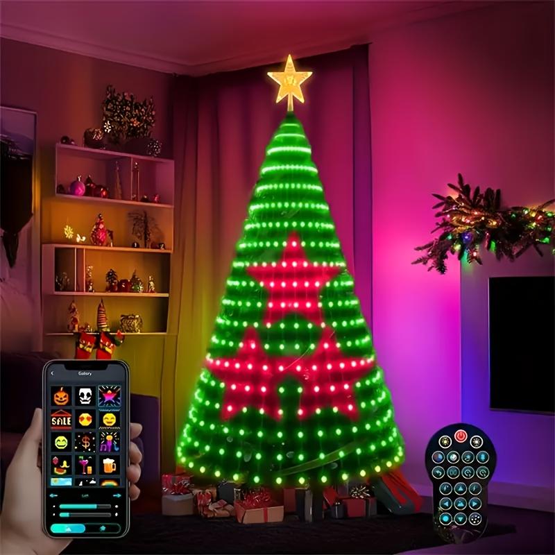 Eco-π Smart Christmas Tree Lights, Treeless with Remote and APP Control ...