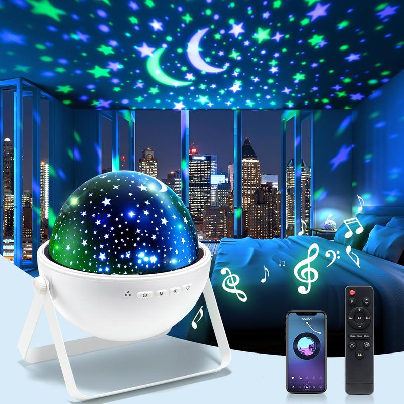 Starry Sky Projector Night Light, Rechargeable Remote Control Starry ...