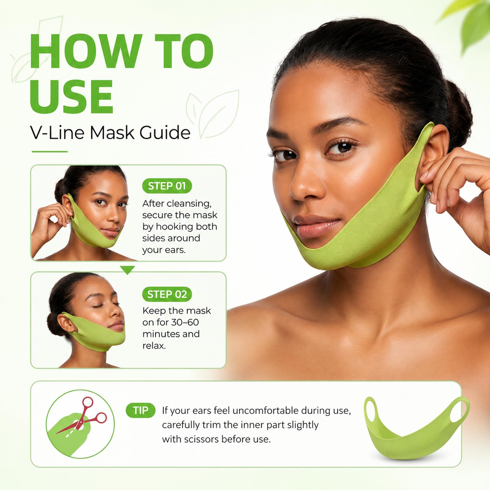 V-Lifting Mewing Mask & Neck Care Set for Women, Invisible Face Contour ...