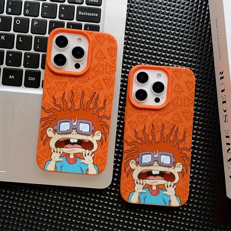 1PC Cartoon Cute R-Rugrats Fun Phone Case, Full-Cover Shockproof ...