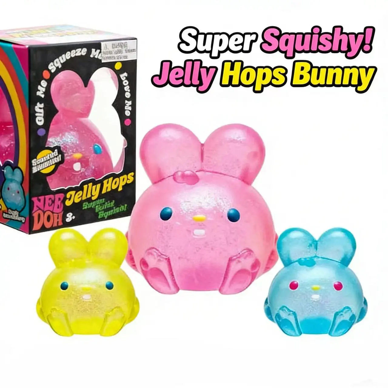【New Rabbit Series】NeeDoh Bunny-Themed Easter Cute Toy Set, suitable ...