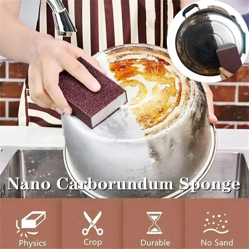 【Summervibes】3 Pack Magic Emery Cleaning Sponge Rust Remover for ...