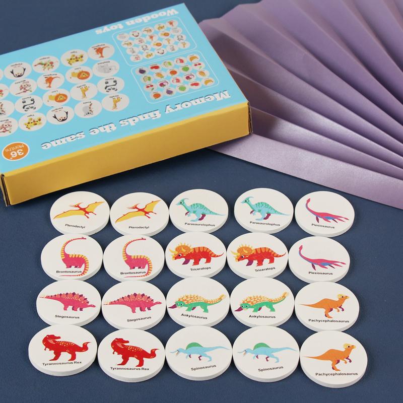 Montessori Wooden Toy Set, Color Recognition Memory Game, Focus ...