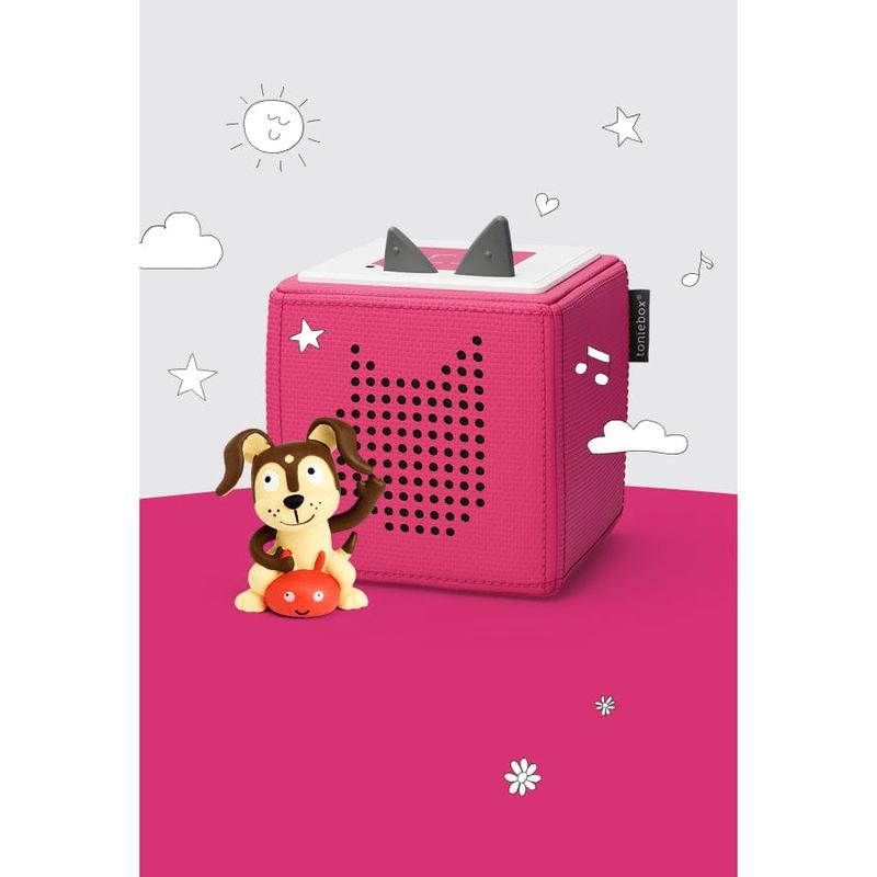 Tonies Pink Toniebox Starter Set with Playtime Puppy Tonie and Charging ...
