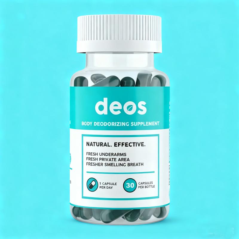Deos Internal Deodorant Mint Parsley Chlorophyll Capsules for Body Odor ...