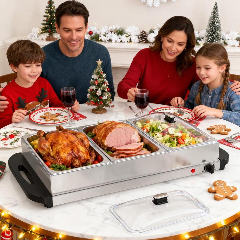 Buffet Servers and Warmers, Warming Tray with Temperature Control ...