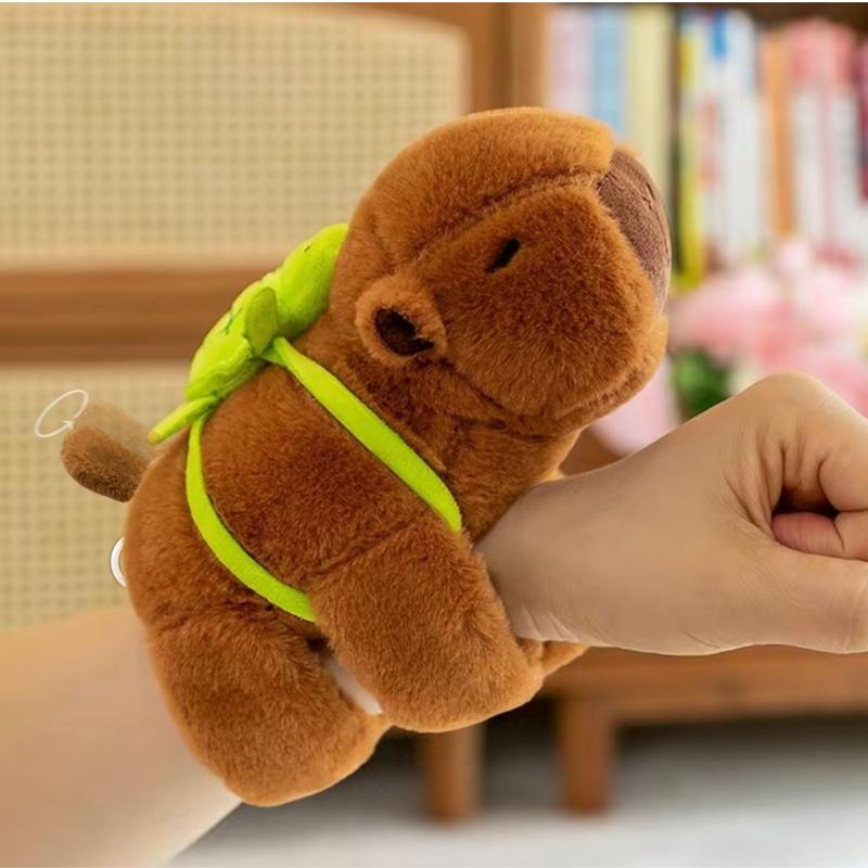 Capybara Plush Slap Bracelet with Spinning Tail – Soft Cuddly Toy ...