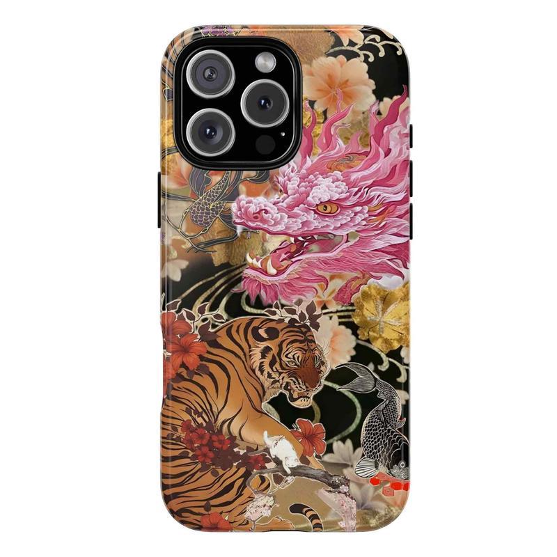 Majestic Tiger iPhone Case | Vintage Asian Art Phone Cover | Bold Wild ...