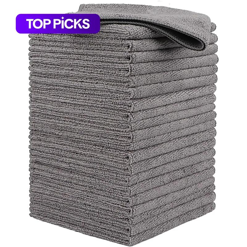 Microfiber Cleaning Cloth, Super Absorbent Microfiber, 5/10/20/50 ...