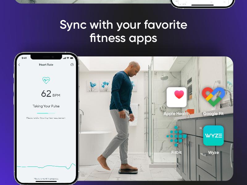 Wyze Scale X — Bluetooth Smart Weight Scale w/ ITO Glass for Body ...
