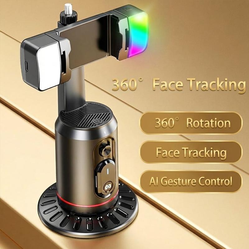 Auto Face Tracking Phone Tripod for Live Streaming and Vlogging, 360 ...