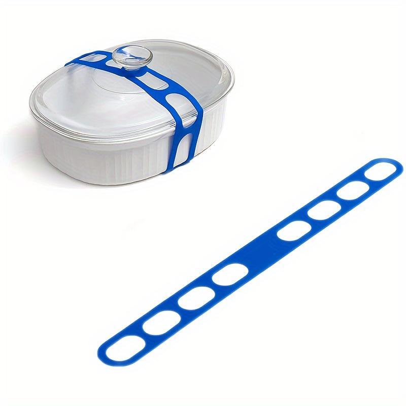Adjustable Silicone Lid Strap, 1 Count Leak-proof Lid Strap for Pots ...