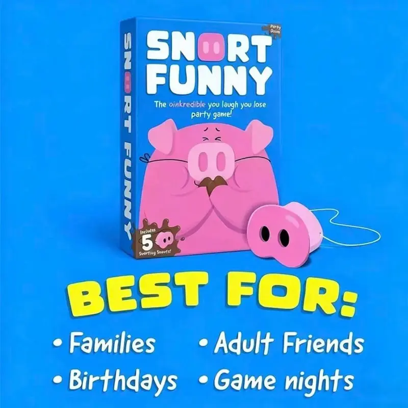 Snort Funny: the Oinkredible You Laugh You Lose Party Game, Party Table ...