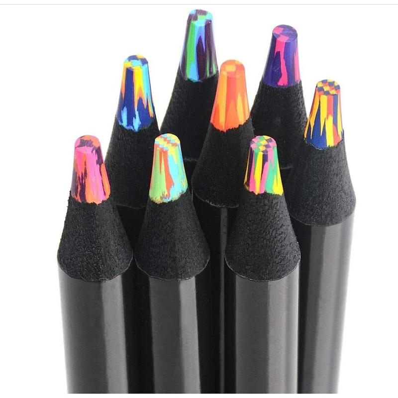 Colored Pencils, 8pcs/set 8 Colors Rainbow Pencils, Large Colored ...