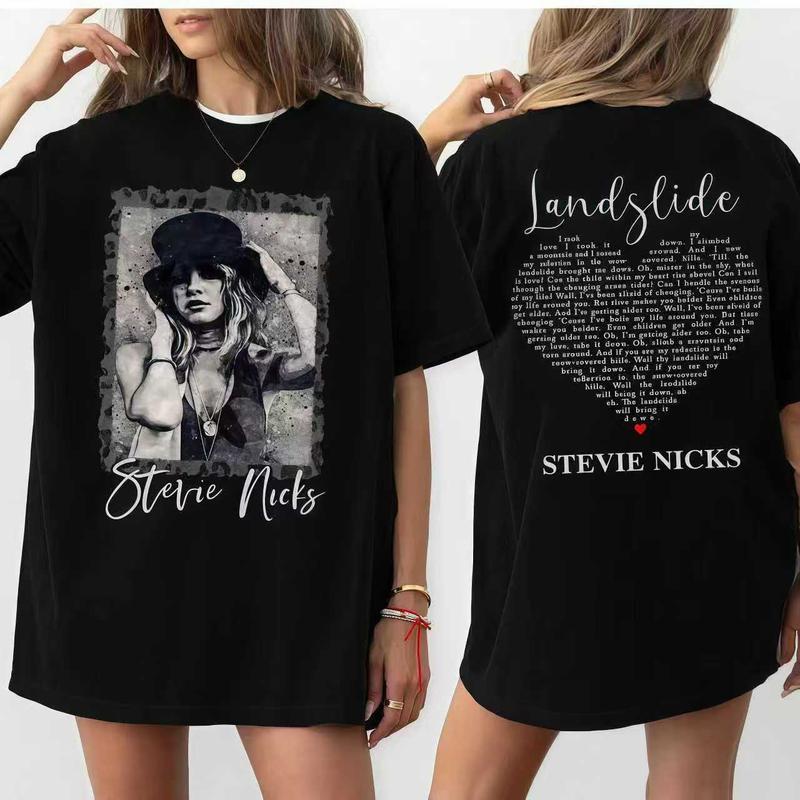 Vintage Stevie Nicks 2 Side Unisex Tshirt Hollywood, Don't Be A Lady Be ...
