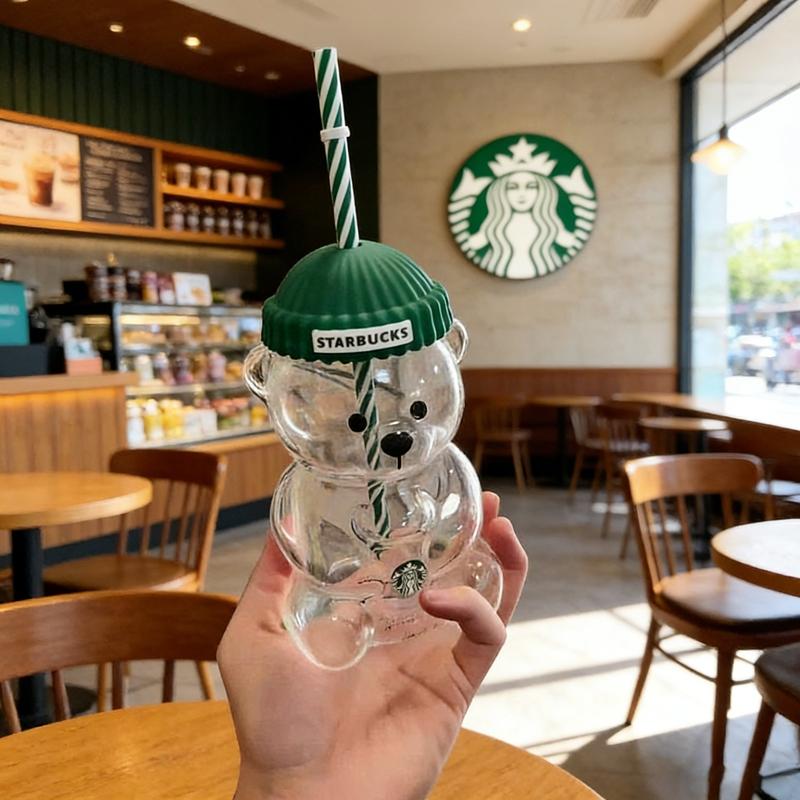 Starbucks 2026 Glass Bearista Cup Limited Edition Bear gift new,1/2Pcs ...