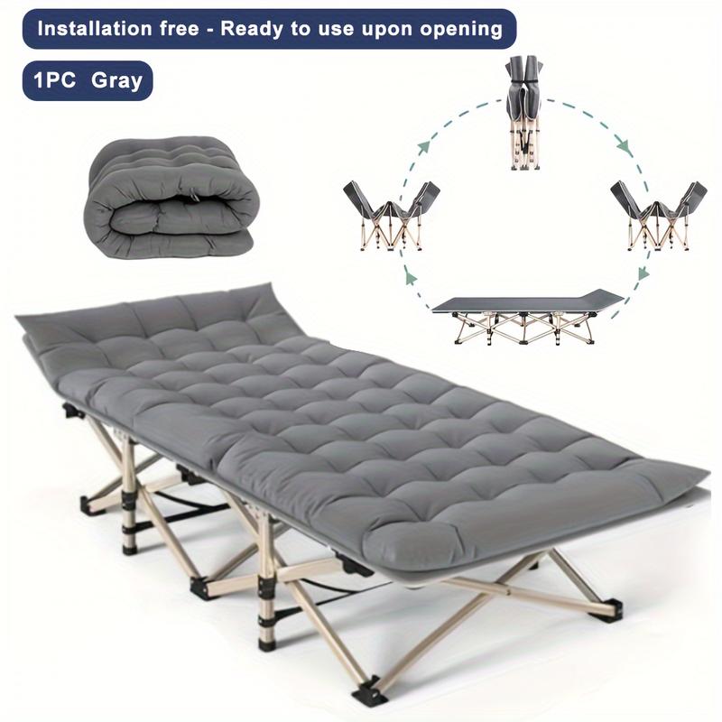 Heavy Duty Folding Bed, 1 Piece 75inch Outdoor Folding Bed - Portable ...