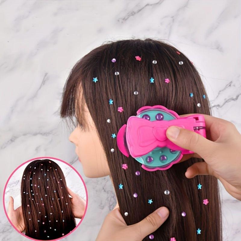 Hair Jewels Stamper DIY Set, 1 Set Hair Gem Stammer, Hair Bedazzler ...