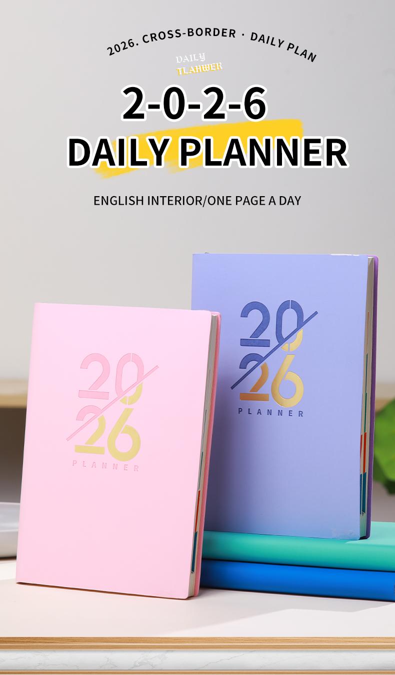 2026 Daily Planner Calendar Organizer, Schedule Book for 365 Day ...