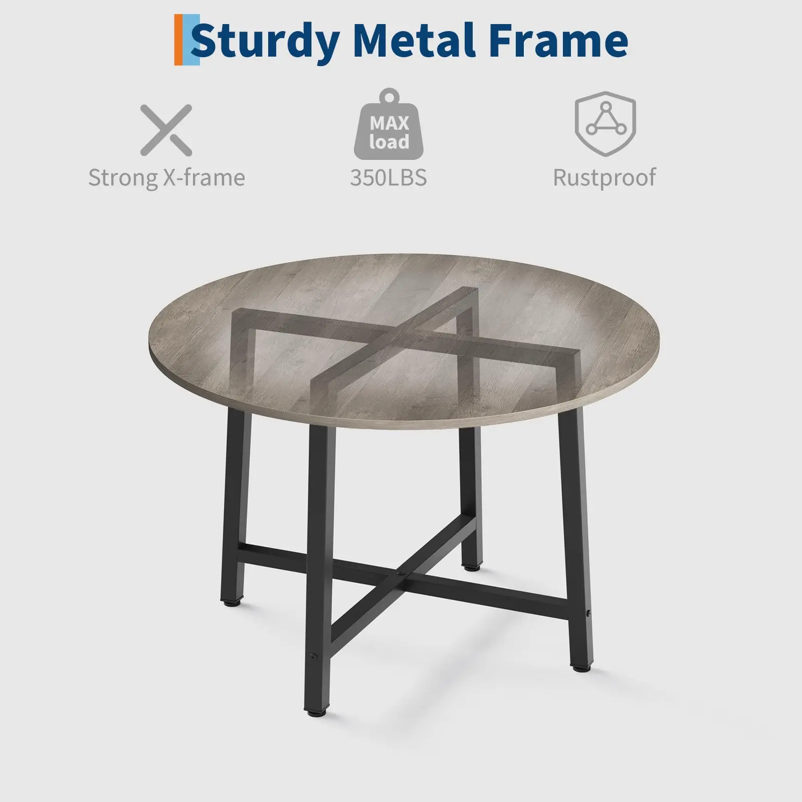 Garvee Small Round Dining Table for 4, 31.5 Inch Kitchen Table Ideal ...