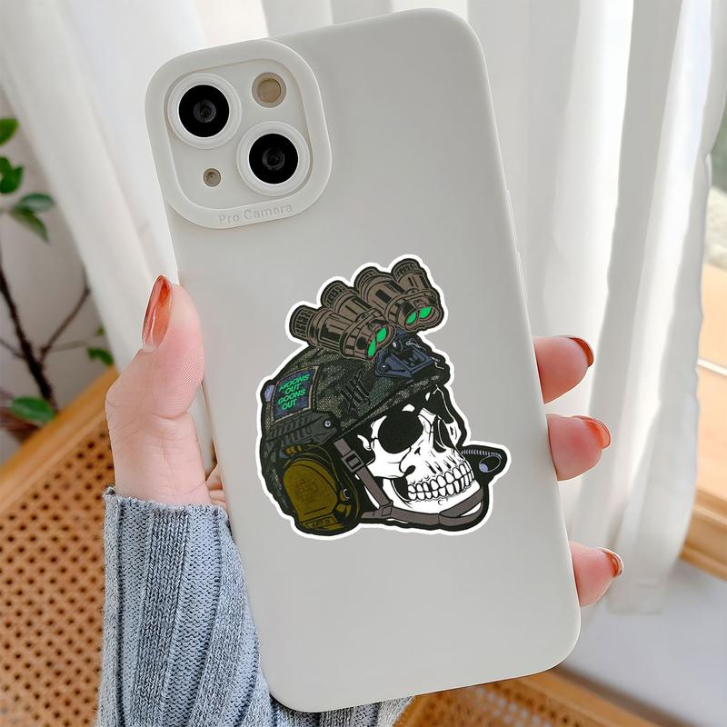 Moons Out Goons Out Skull Sticker, Tactical Military Decal, Camouflage ...
