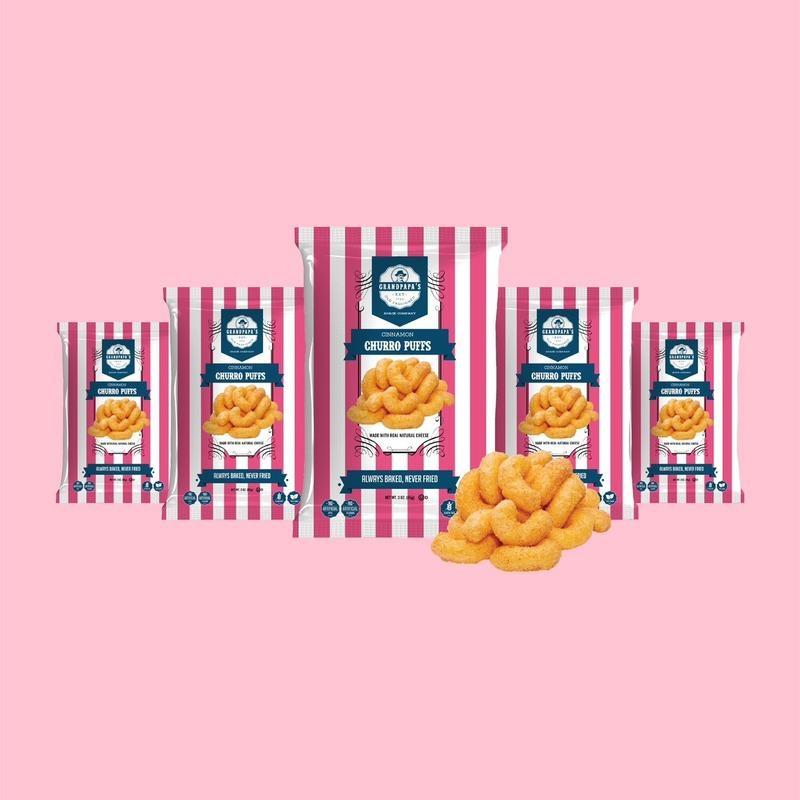 Grandpapa’s Snack Company Cinnamon Churro Puffs 5 Pack snack chip ...