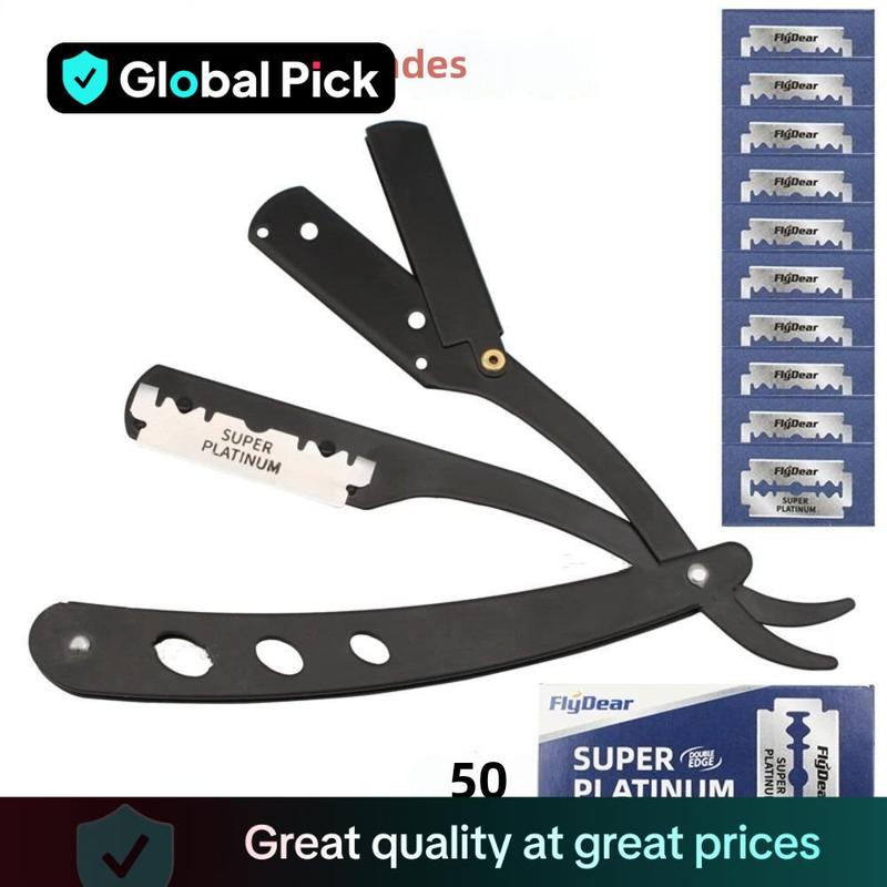 Men's Razor Set, 1 Set Including 1 Count Manual Razor & 50 Replacement ...