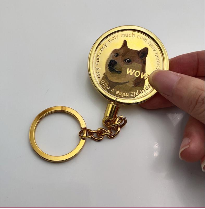 Doge Coin New Authentic Design with Golden Keychain Meme Coin - TikTok Shop