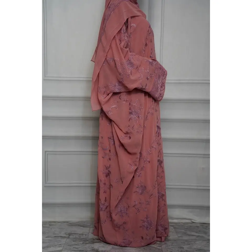 JANNAH closed farasha abaya with matching hijab. Soft, flowy fabric ...