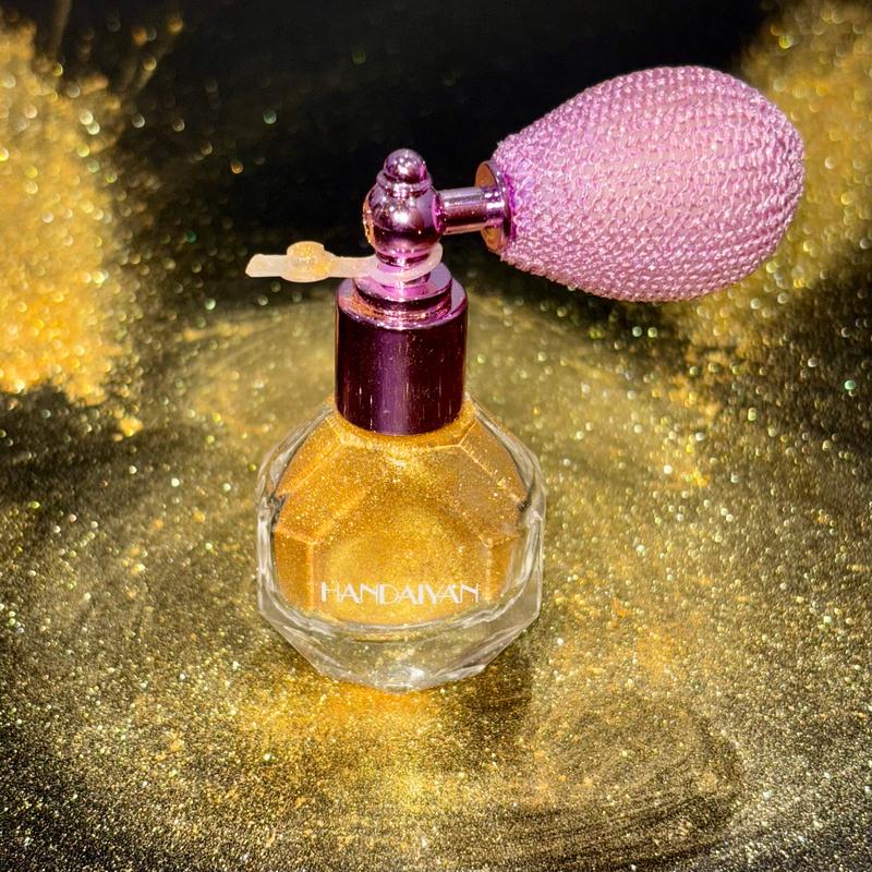 Highlighter Powder Spray Magic Shimmer - For Body, Hair, Face, Lips ...