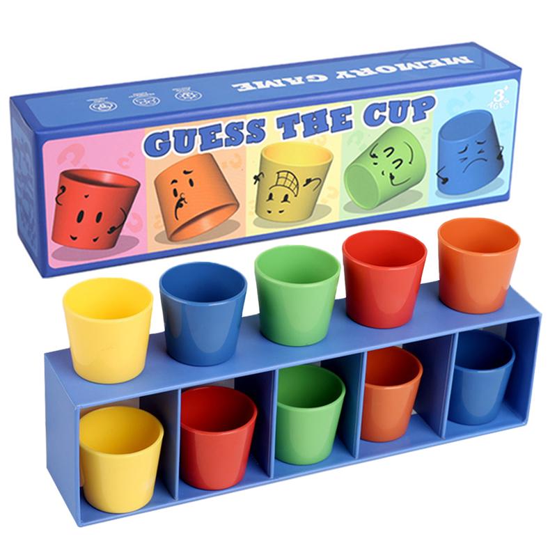 Colorful Cup Sorting Memory Game for Kids - Logic Puzzle with Dual ...