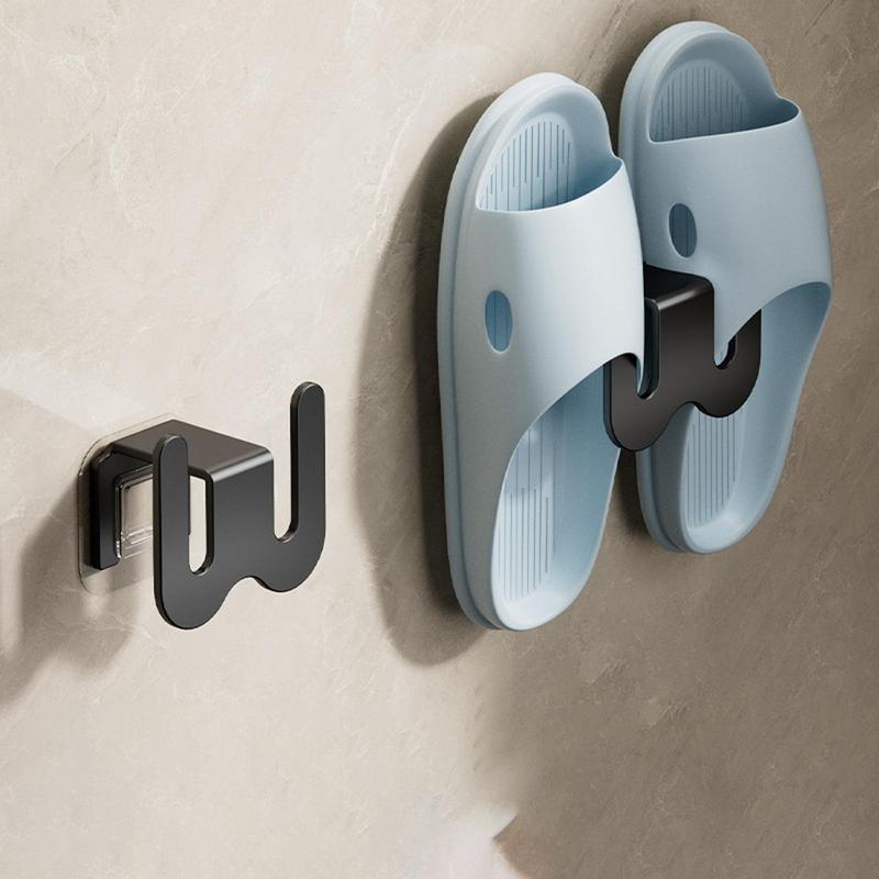 Wall Mounted Slipper Holder, Punch Free Slipper Storage Rack, Slipper ...