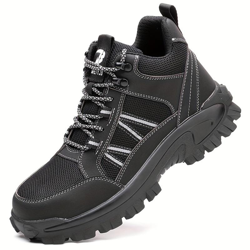 Men's Premium High Top Safety Sneakers: Steel Toe, Lace-Up Design for ...
