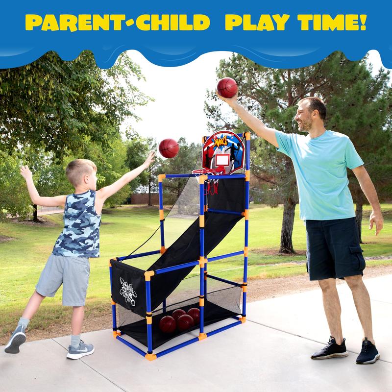 JOYIN Arcade Basketball Game Set with 4 Balls and Hoop for Kids 3 to 12 ...