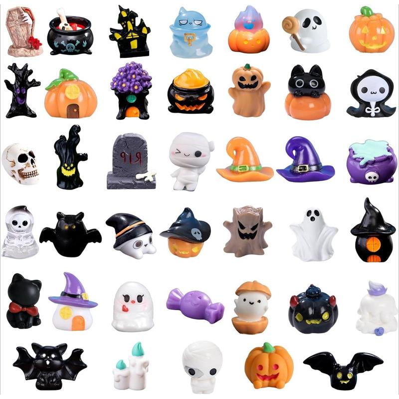 Halloween Mini Resin Figures Styles, Cute Tiny Resin Figures Pumpkin ...