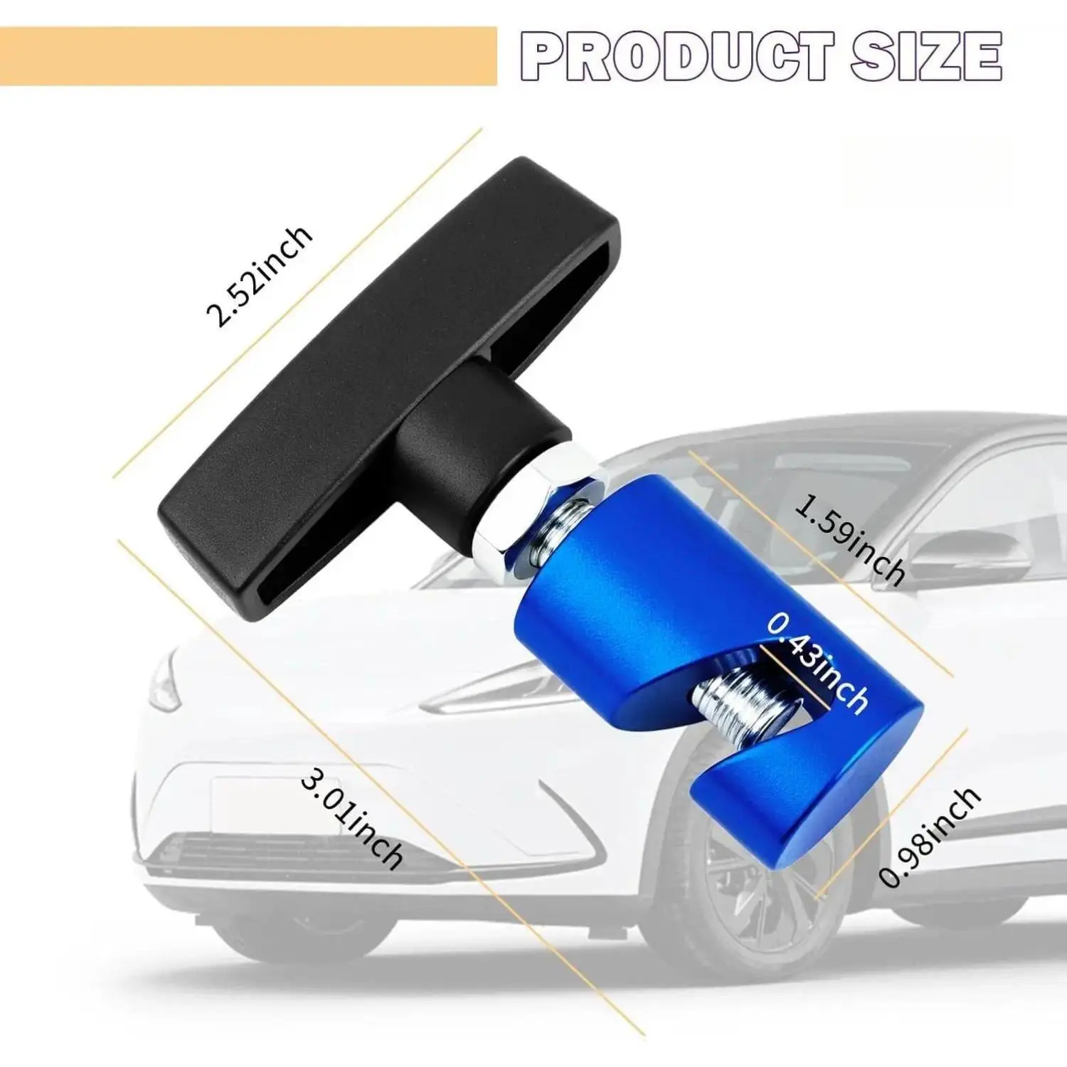 2 Pcs Car Hood Support Clamps, Stable Support Hood Anti-Slip Brackets ...