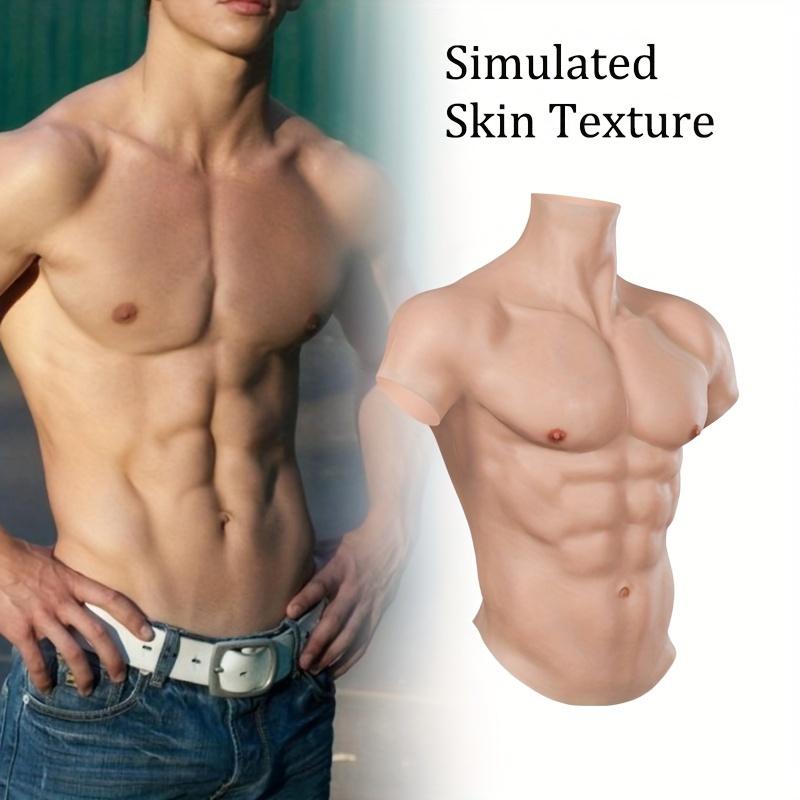 Realistic Silicone Fake Muscle Costume for Men - Skin-Like Texture ...