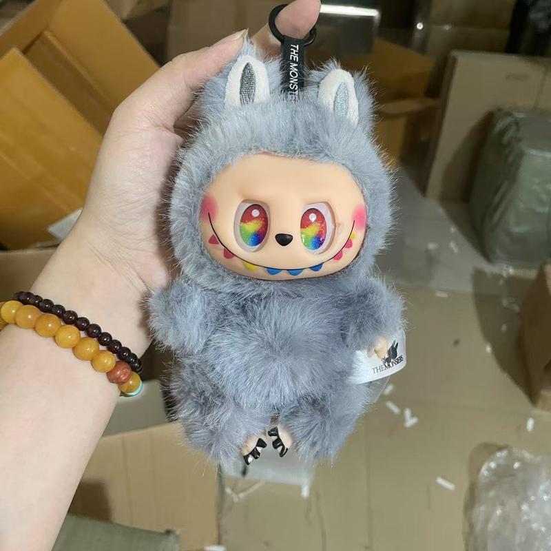 Labu plush toy pendant imitation mink fur plush toy keychain pendant ...