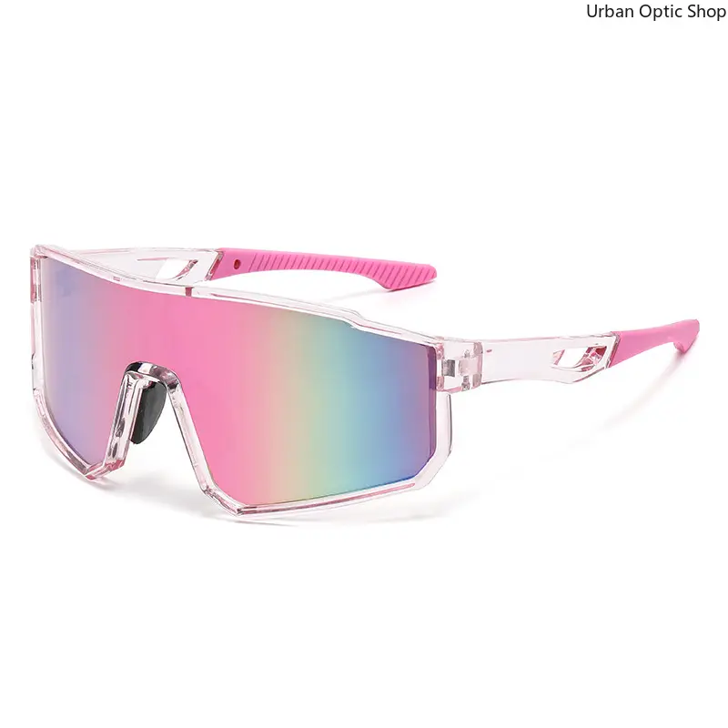 One Piece Cycling Sunglasses for Men Women, UV400 Protection Windproof ...