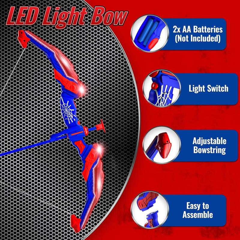 Bow and Arrow Set for Kids, Led Light Up Kids Archery Set with Quiver ...