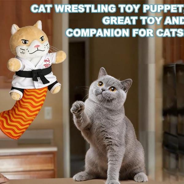 Karate Kitty Puppet, Cat Wrestling Glove with Protective Forearm Sleeve ...