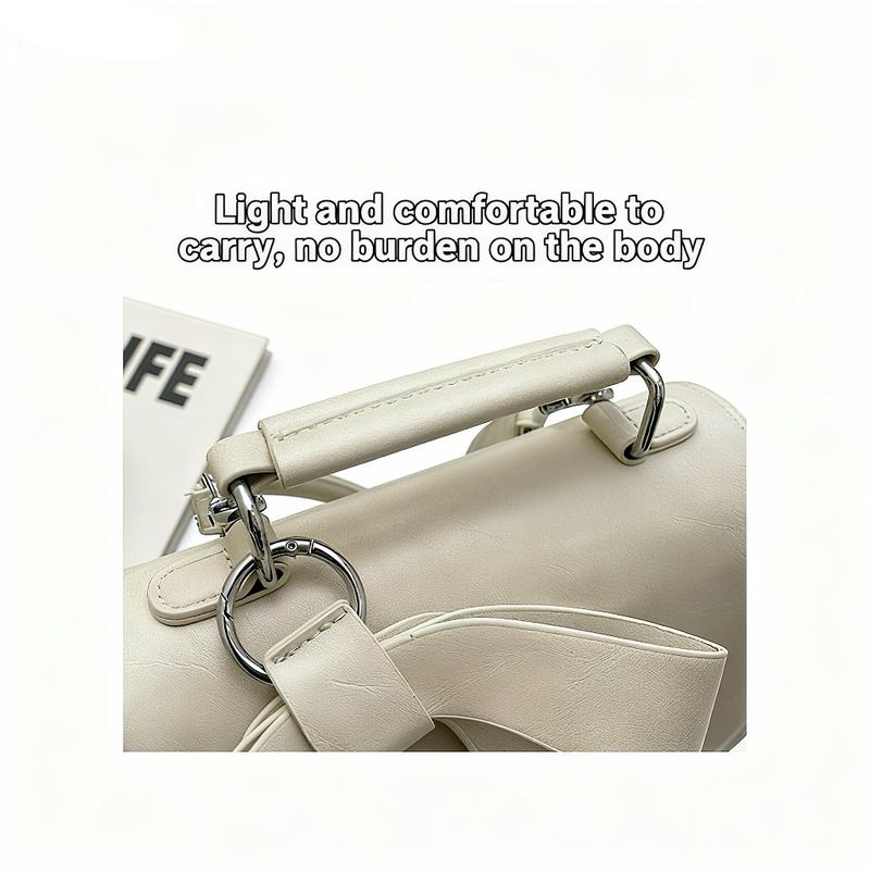 Bowknot Decorated Small Square Backpack for Women, New Arrival Niche ...