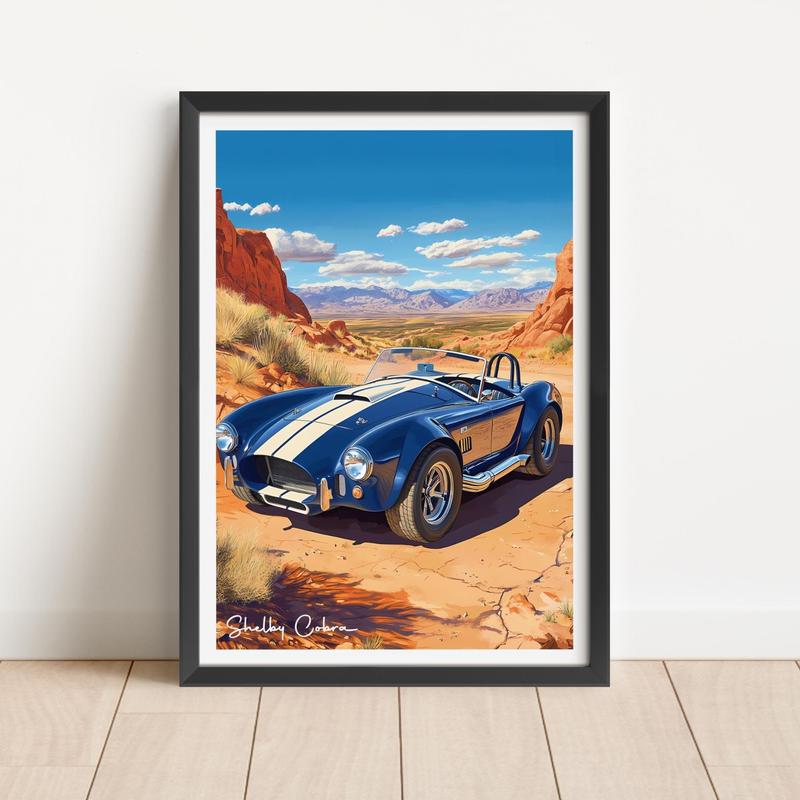 Shelby Poster | Shelby Art Print | Shelby Print Cobra | Shelby Cobra ...