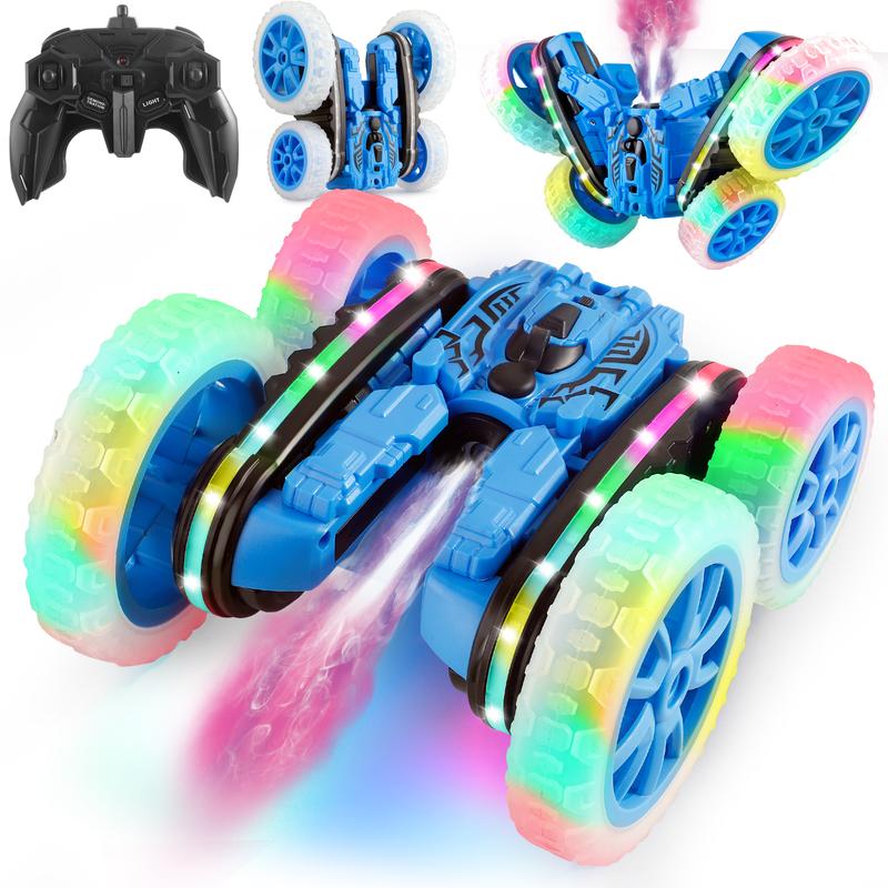 Remote Control Stunt Car - 4WD 360° Rotation Double-Sided Flipping and ...