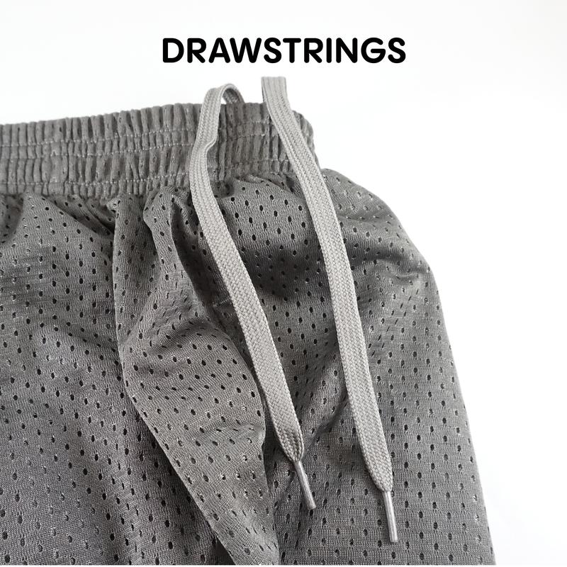 HILL Men's Active Mesh Shorts Basketball Shorts with Drawstrings 2 ...