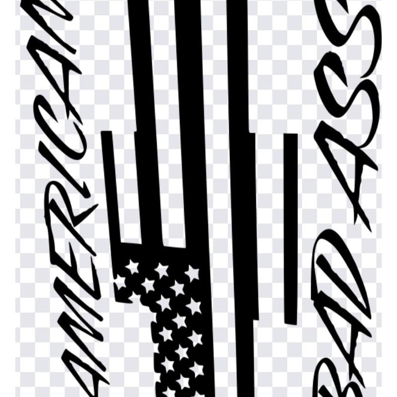 American badass car decal - TikTok Shop